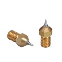 China Removable M6 Threaded 0.3mm 0.5mm E3D Brass Nozzle Stainless Steel for sale