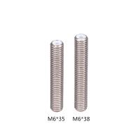 China Screw Thread Stainless Steel M6 3D Printer Throat Length 38mm 35mm for sale