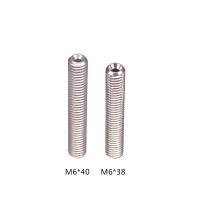 China Screw Thread Stainless Steel M6 3D Printer Throat Length 38mm 35mm for sale