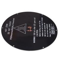 China Black Metal Thick 3mm 3D Printer Heatbed MK3 Round Delta Rostock for sale