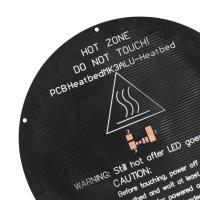 China Black Metal Thick 3mm 3D Printer Heatbed MK3 Round Delta Rostock for sale