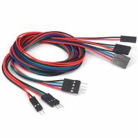 China 2pin 3pin 70cm Male And Female Dupont Jumper Cable Red Green blue for sale