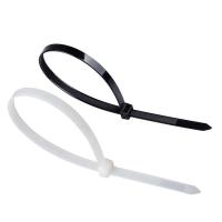 China Plastic 4*150mm 104kpa Self Locking Nylon Cable Zip Ties White Black for sale
