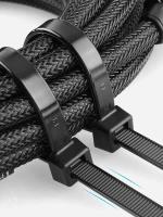 China Plastic 4*150mm 104kpa Self Locking Nylon Cable Zip Ties White Black for sale