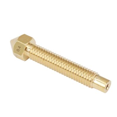 China 1.75mm/3mm 3D Printer Nozzle Brass Lengthen Nozzle 0.4mm Copper Long for sale