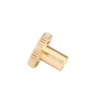 China Golden 15mm X 12mm Heatbed Ultimaker2 M3 Knurled Nut Leveling Fixing Nut for sale