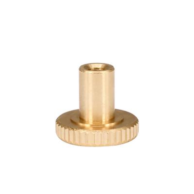 China Golden 15mm X 12mm Heatbed Ultimaker2 M3 Knurled Nut Leveling Fixing Nut for sale