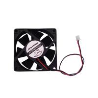 China Black PBT DC 12V 70*70*25mm 7CM 7025 Cooling Fan Brushless Fan for sale