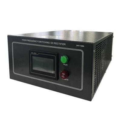 China Electroplating Power Supply 24V 125A Low Ripple RS485 Plating Rectifier for sale