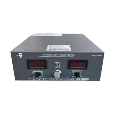 China 220V Single Phase 12V 250A DC Electroplating Power Supply Industrial Plating Rectifier Local Control for sale