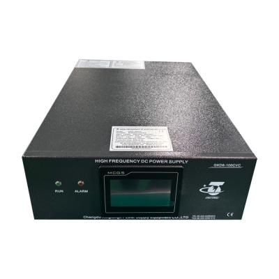 China 6V 100A IGBT Electroplating Rectifier with PLC HMI Control Low Ripple ≤3% 220V 3 Phase Input for sale