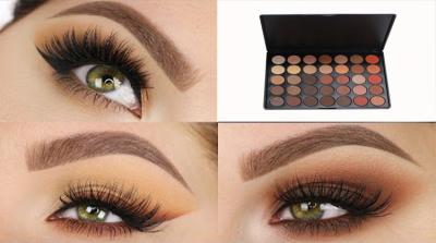 China Private Labelling Makeup 35 Colors Eyeshadow Palette , Same Quality As Morphe Eyeshadow for sale