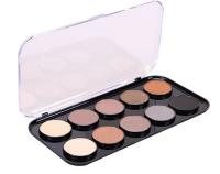 China Professional Wholesale High Pigment 10 Color Matte And Shimmer Eyeshadow Makeup Palette for sale
