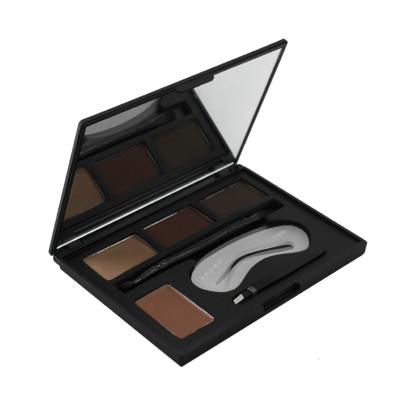 China 4 Colors Eyebrows Makeup Products Eyebrow Filler Powder With Mirror for sale