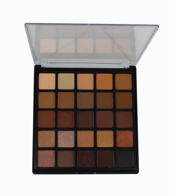 China Accept Private Label High Pigment 25 Colors Matte And Shimmer Professional Makeup Eyeshadow Palette for sale