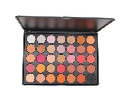 China Easy To Smear Long Lasting High Pigment 35 Color Matte And Shimmer Eyeshadow Palette for sale