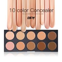 China Custom Face Makeup Concealer Palette Long Lasting 10 Color For Daily Use for sale