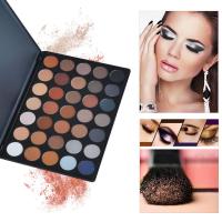 China Custom Eye Makeup Eyeshadow Smoky Warm Color Eyeshadow Palette 35k for sale