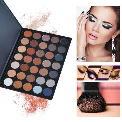 China Custom Eye Makeup Eyeshadow Smoky Warm Color Eyeshadow Palette 35k for sale