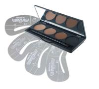 China Long Lasting Smudge Proof Brow Powder With Brush , Mineral Ingredients for sale