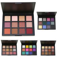 China Well Blend 12 Colors Eyeshadow Palette With Very High Pigmented 5 Types for sale