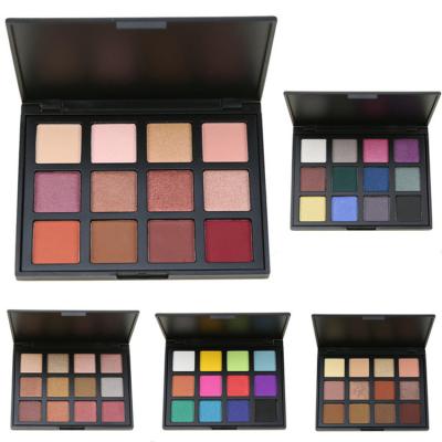 China Well Blend 12 Colors Eyeshadow Palette With Very High Pigmented 5 Types for sale