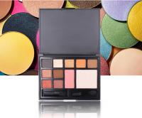 China Waterproof All In One Eyeshadow Palette , Orange Toned Makeup Blush Palette for sale