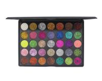 China 35 Color Pressed Glitter Make Up Palette , Pigmented Eyeshadow No Logo Private Label for sale