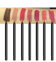 China Professional 7 Colors Neutral Lip Liner Pencil Private Label With Plastic Handle for sale