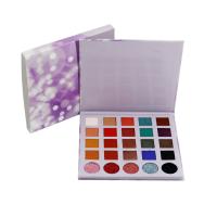 China 25 Color High Pigment Private Label Glitter Eyeshadow Palette 17.2X16X1.3CM Size for sale