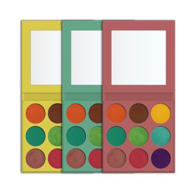 China Wholesale High Quality Private Label 9 Color Eyeshadow Palette With Free Choice for sale