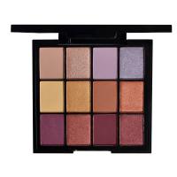 China High Pigment Loose Powder Eyeshadow , 12 Colors Makeup Eyeshadow Palette Custom for sale