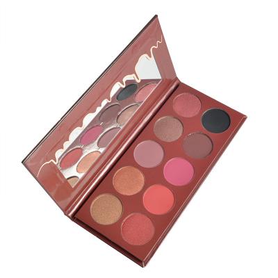 China Custom Logo Pigment Eye Makeup Eyeshadow 10 Colors Suitable For Beginners for sale