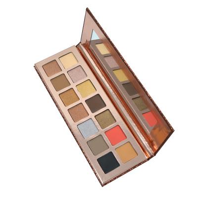 China Highly Pigmented Mineral Eyeshadow Palette Nudes Bronzing Powder 14 Colors for sale