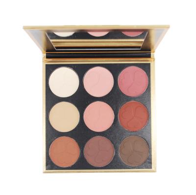 China High Pigment Eye Makeup Eyeshadow 9 Colors Matte Palette Safe Ingredients for sale