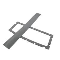 China Flame Retardant Silicone Rubber Foam Gasket Customized 60 ~ 90 Shore A Black Color for sale