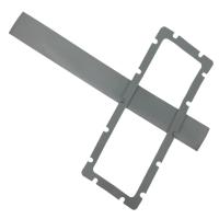 China High Hardness Silicone Foam EV Battery Pack Gasket With Rectangle Customized Compression Set for sale