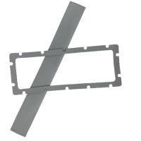 China RoHS Grade Battery Pack Gasket Double Adhesive Silicone Rubber Foam Gasket for sale