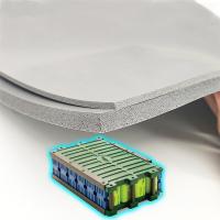 China Custom Ev Pack Thermal Runaway Ceramic Silicone Rubber Composite Belt for sale
