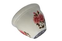 China Flower Pattern 10 Gallon Nursery Pots Front Porch Big Plastic Pots For Plants for sale