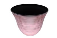 China Durable 14 Inch Plastic Plant Pots 35cm Pale Pink Plant Pot For Tomatoes for sale