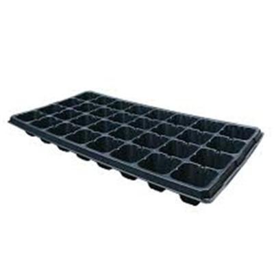 China 15-512 Cells Hard Plastic Seedling Trays Greenhouse Vegetables Seed Propagation Tray for sale