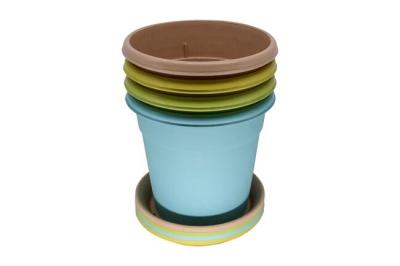 China Indoor Polyethylene Round Plant Pots 16 Inch Diameter Plastic Planter for sale