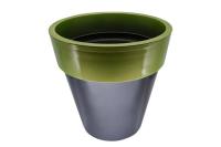 China Unbreakable Patio Round Plant Pots 30 Inch Self Watering Planter for sale