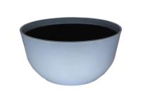 China Double Walled 50cm Round Plant Pot Light Blue Plastic Succulent Planter for sale