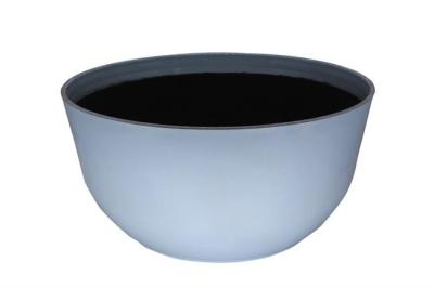 China Double Walled 50cm Round Plant Pot Light Blue Plastic Succulent Planter for sale