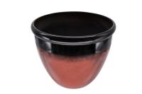 China Customized Tan 60cm Round Plant Pot Injection Snake Plant Planters for sale