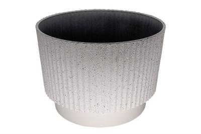 China Lightweight Sturdy 70cm Round Plastic Planters Extra Large Round Plant Pots for sale