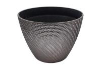 China 15.5''X15.5''X12.75'' Large Round Outdoor Planters Ferns Plastic Garden Containers for sale