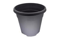 China Dia 8.6'' 7.5'' Anti Tear Decorative Flower Pots ABS Plastic Planters For Balcony for sale